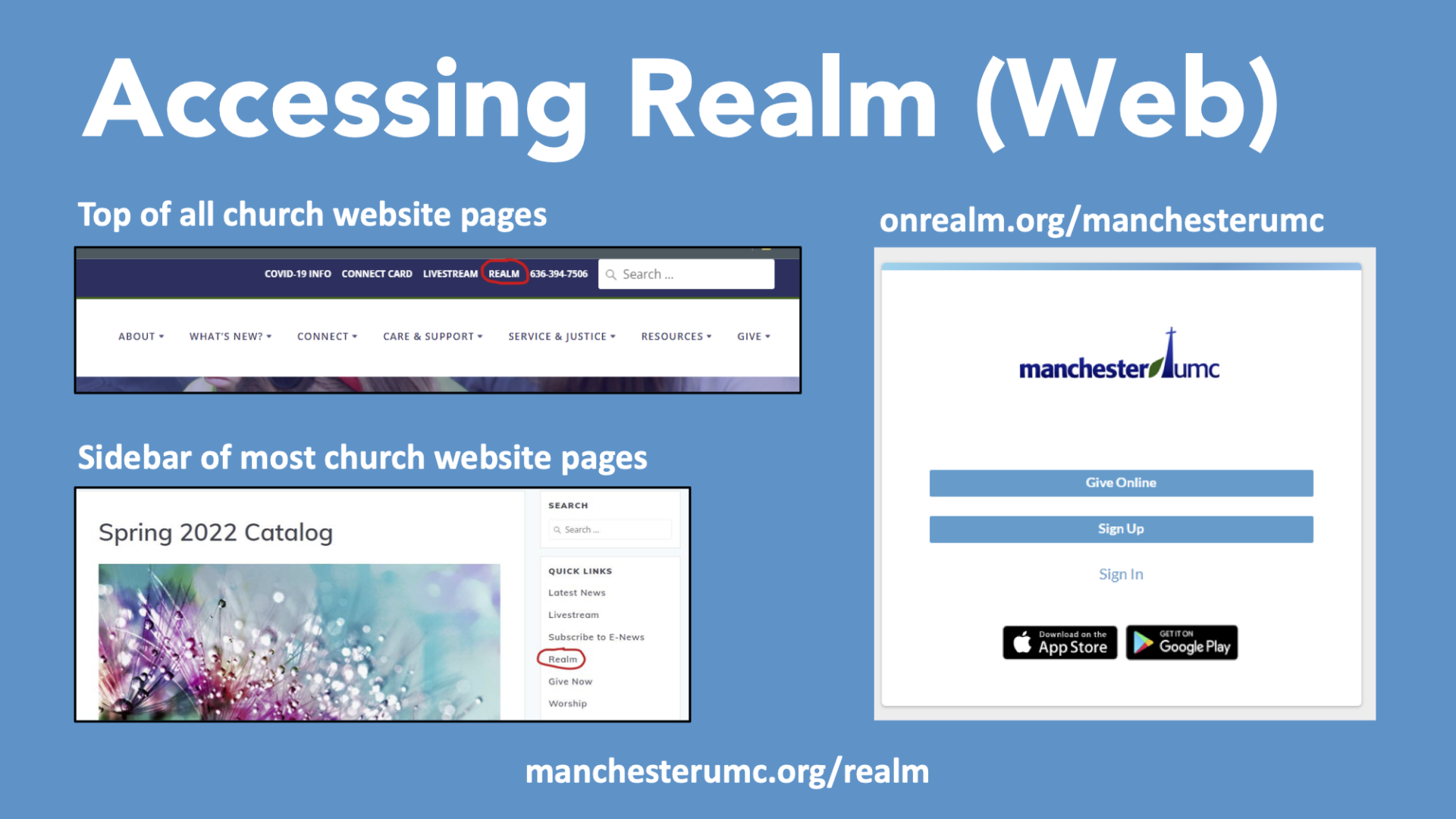 Realm Training Resources - Manchester United Methodist Church